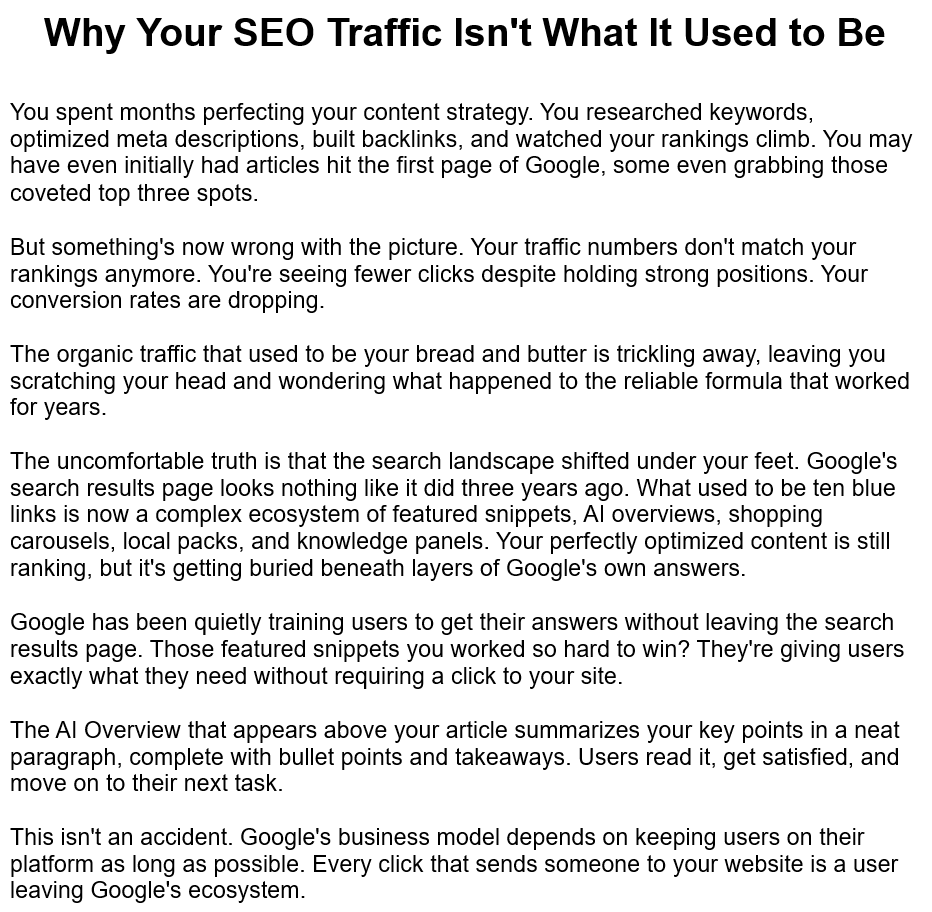 AI Search Traffic Takeover – AI PLR – PLR Launch