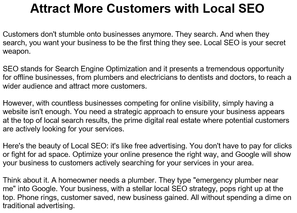 Attract More Customers with Local SEO – AI Assisted PLR – PLR Launch